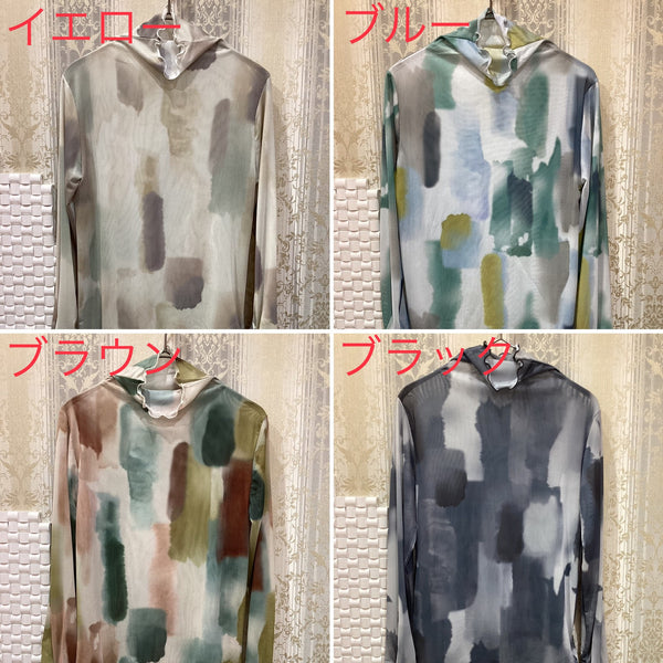 水彩アート総柄ボトルネックPO – q.b.cの公式オンラインストア